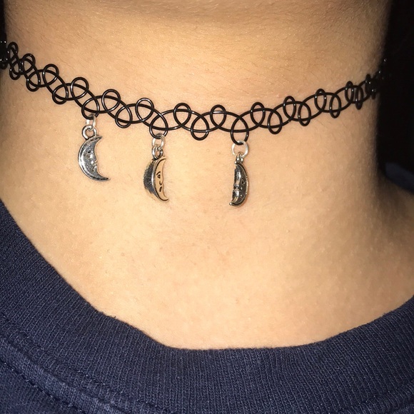 Jewelry | Triple Moon Choker Necklace | Poshmark